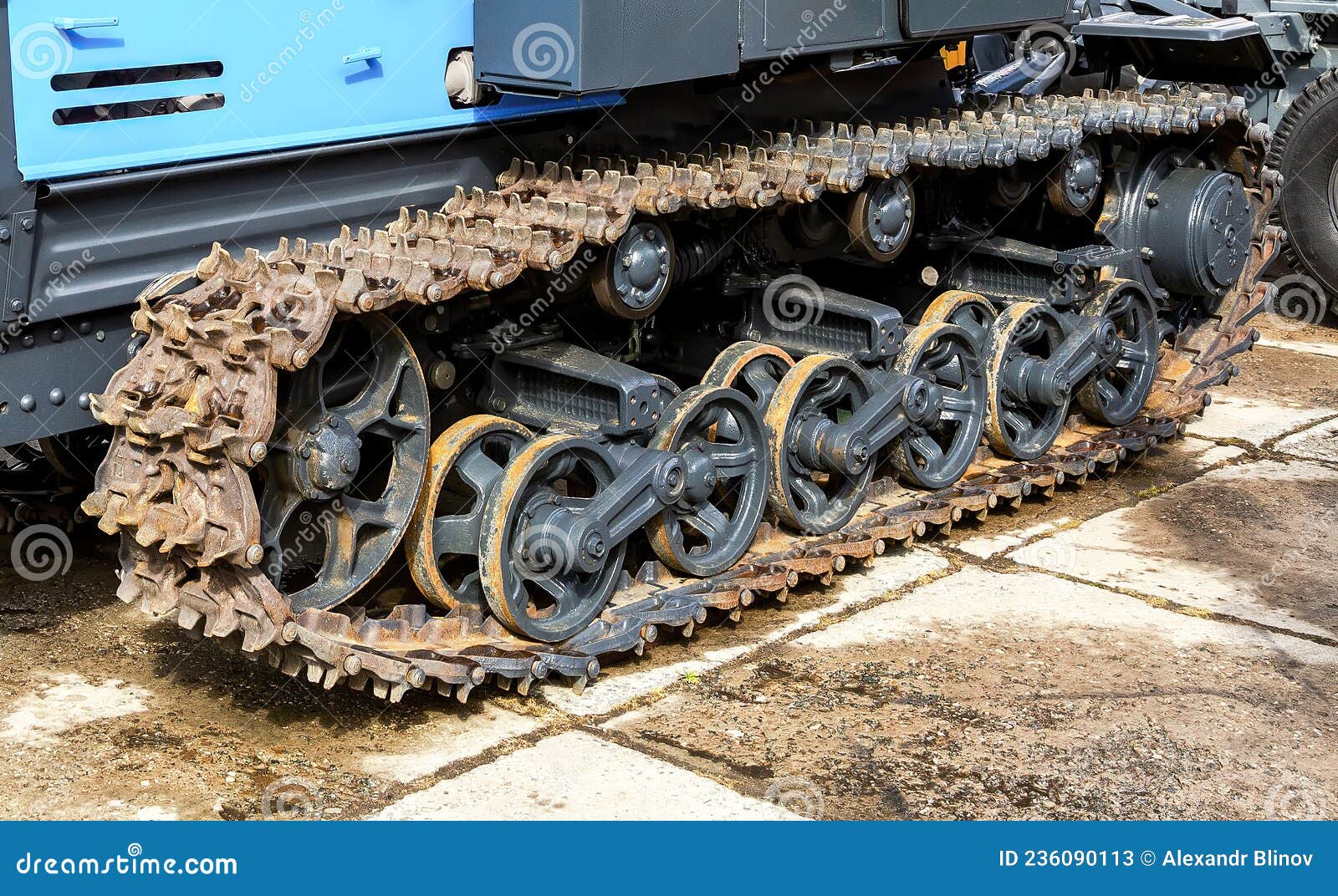 Tractor Tracks of Modern Tractor Stock Image - Image of caterpillar ...