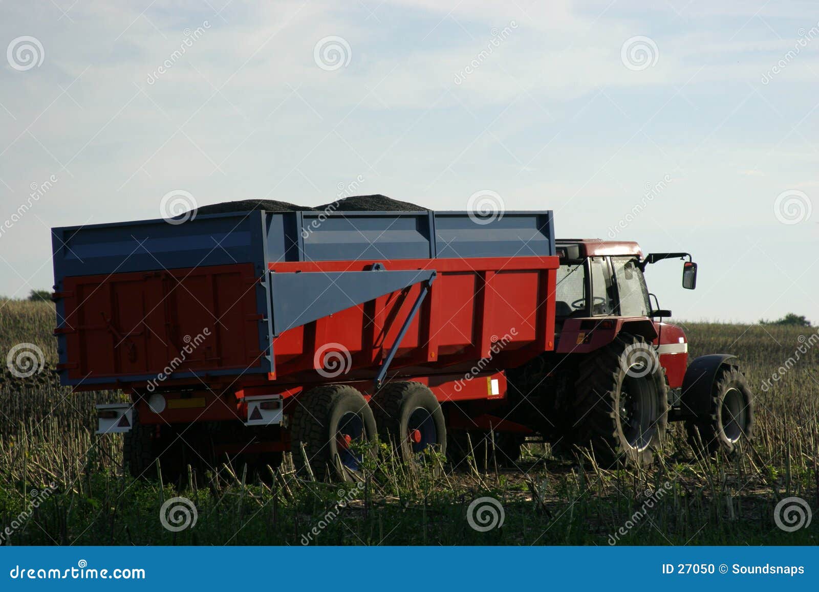 Tractor and Trailer stock photo. Image of tractor, food - 27050