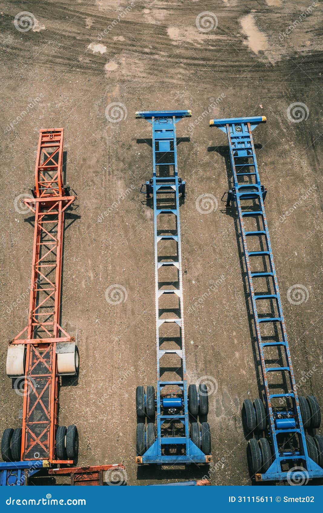 Tractor Trailers stock image. Image of trailer, trucking - 31115611