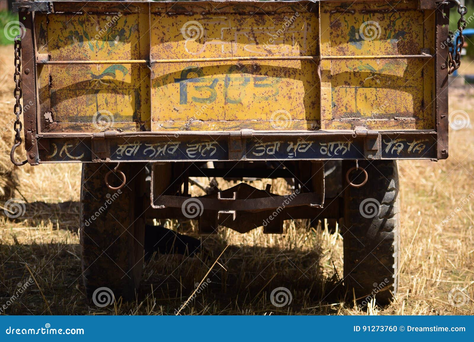 Tractor trolley stock photo. Image of material, farming - 91273760