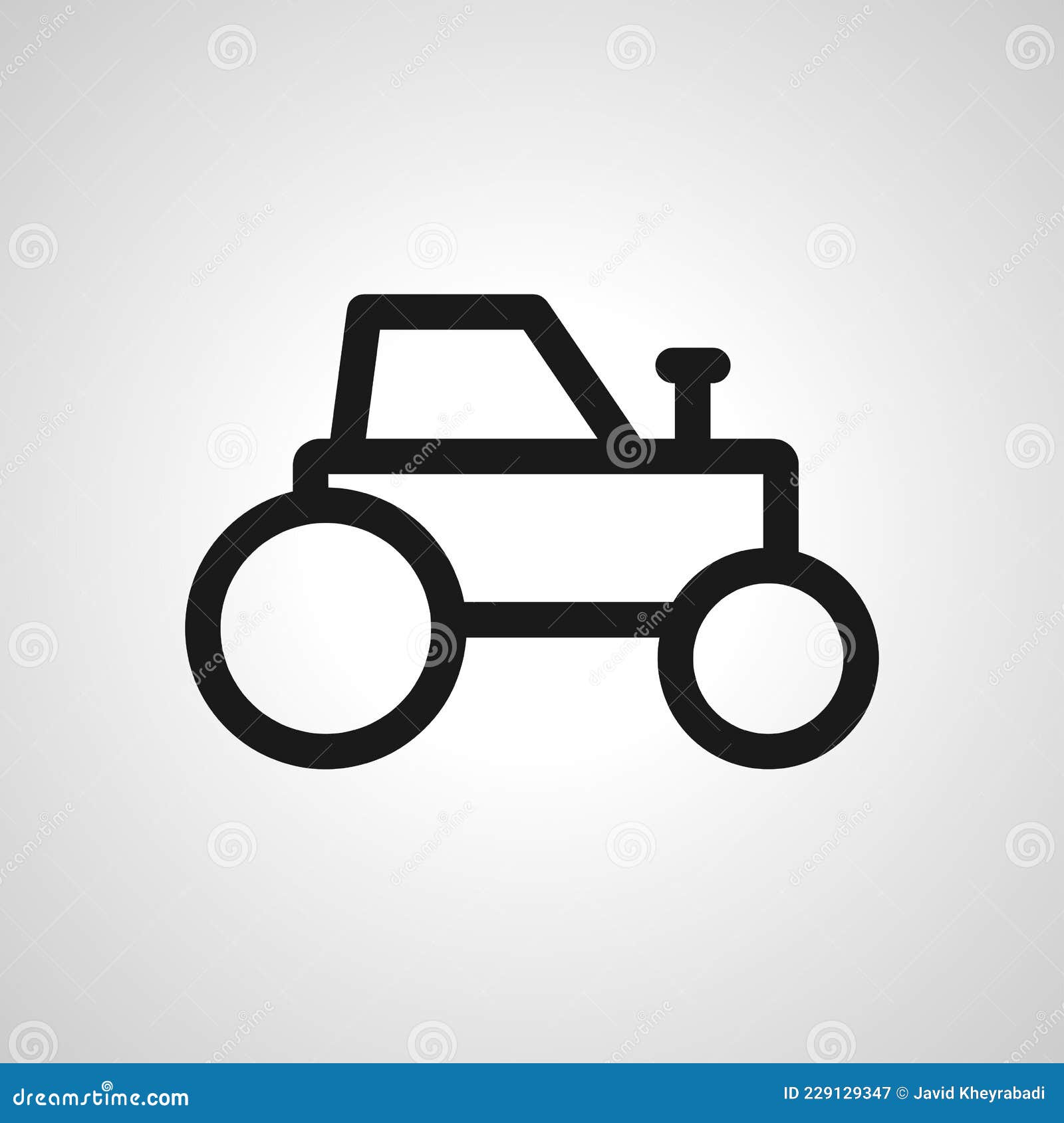 Tractor Line Icon. Tractor Linear Outline Icon Stock Vector ...