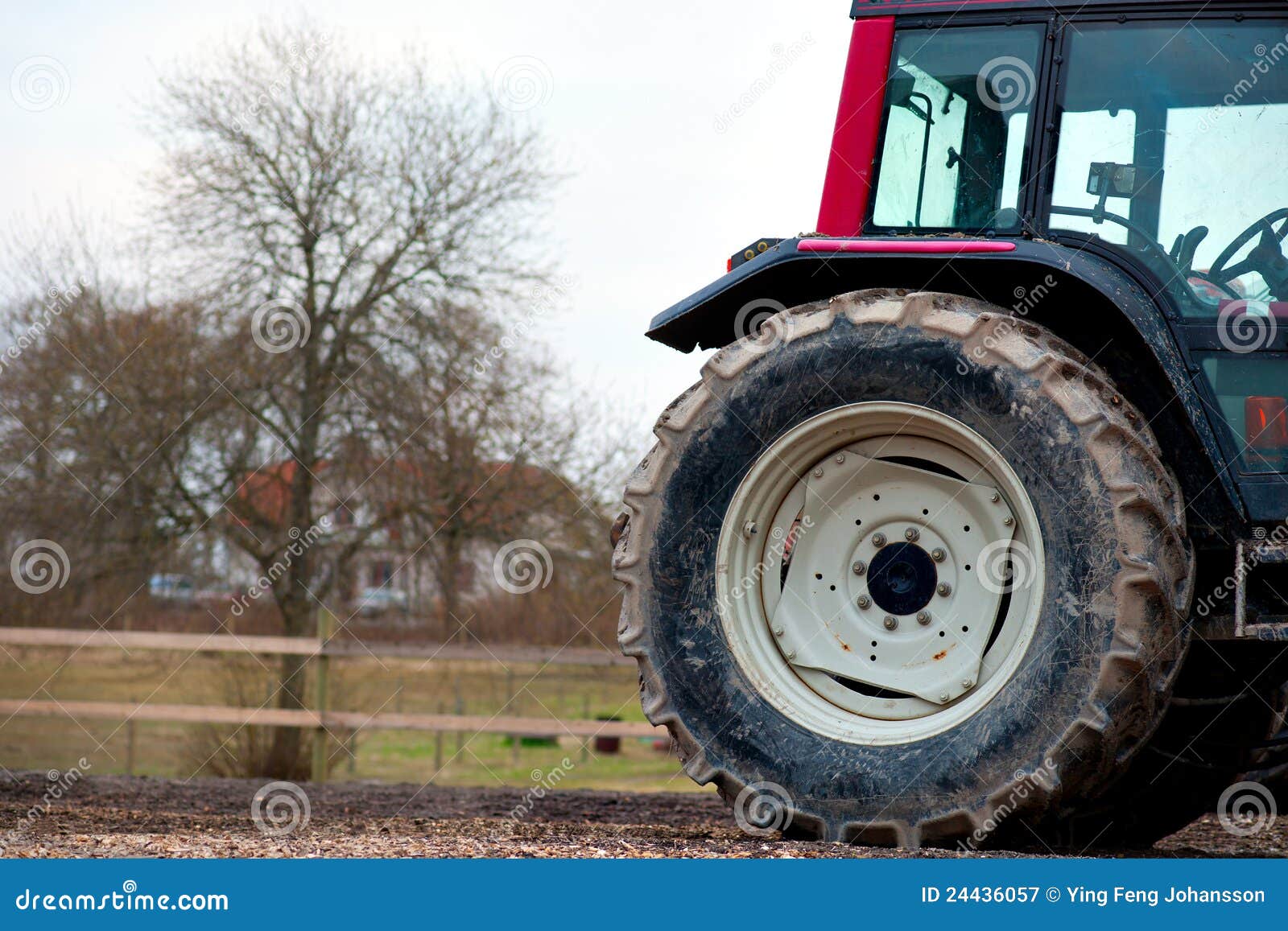 Tractor wheel stock image. Image of season, tractor, work - 24436057