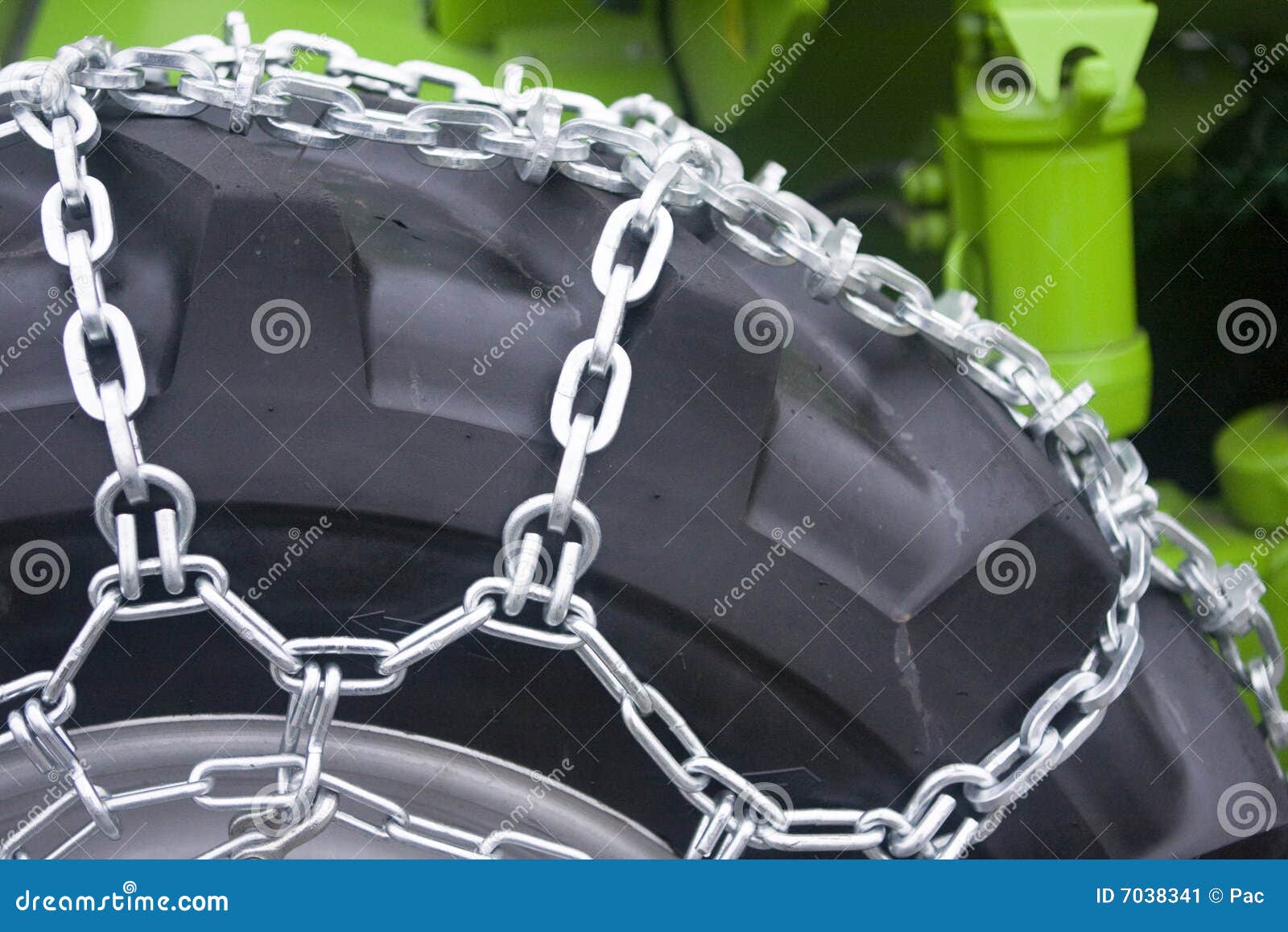 Tractor wheel stock image. Image of wheels, chain, agriculture - 7038341