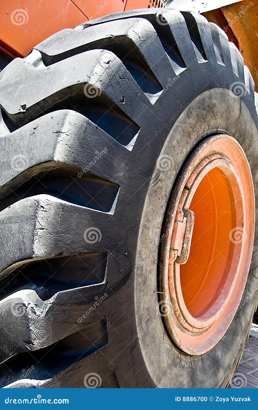 Tractor wheel stock photo. Image of iron, tread, powerful - 8886700