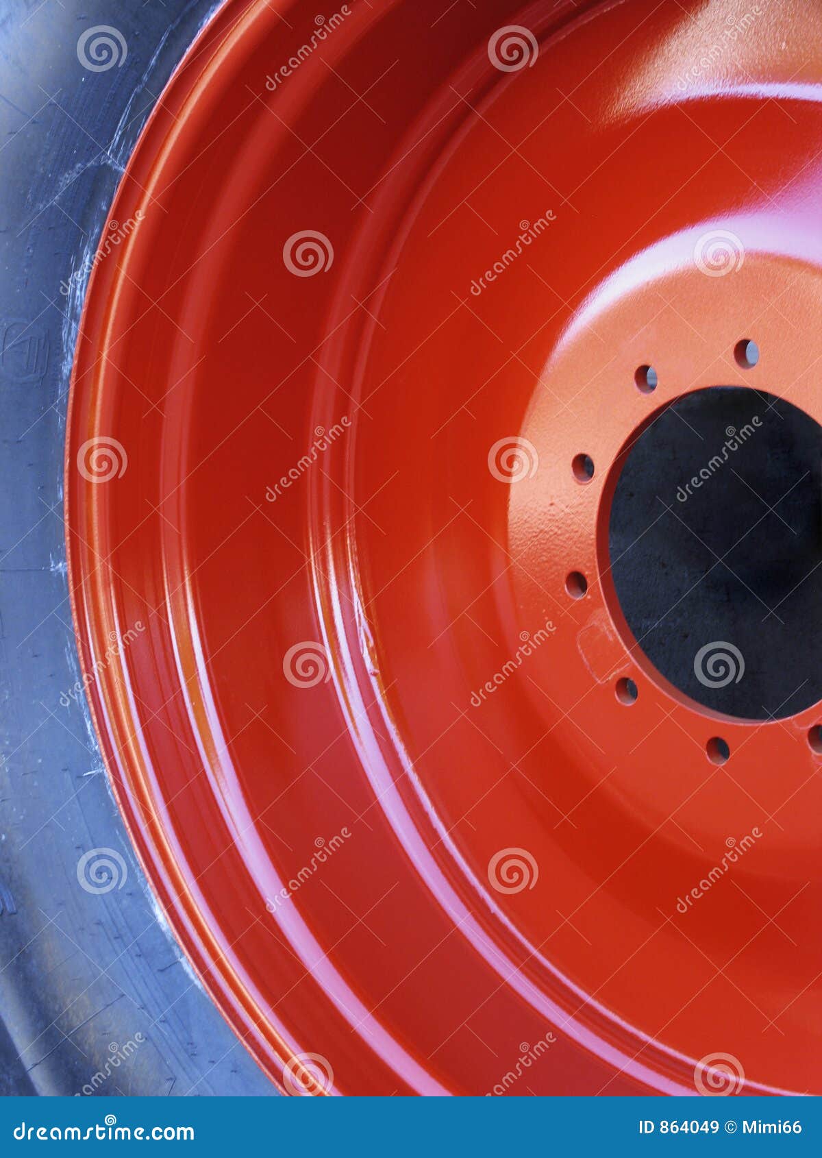Old Tractor Wheel With Lugs Royalty-Free Stock Photography ...
