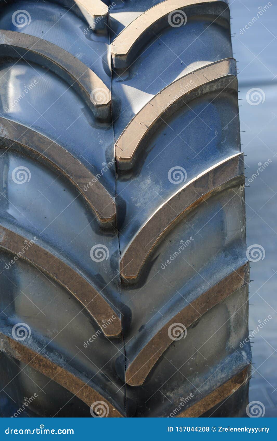 Tractor Wheel with a Ridge Protector Stock Photo - Image of vehicle ...