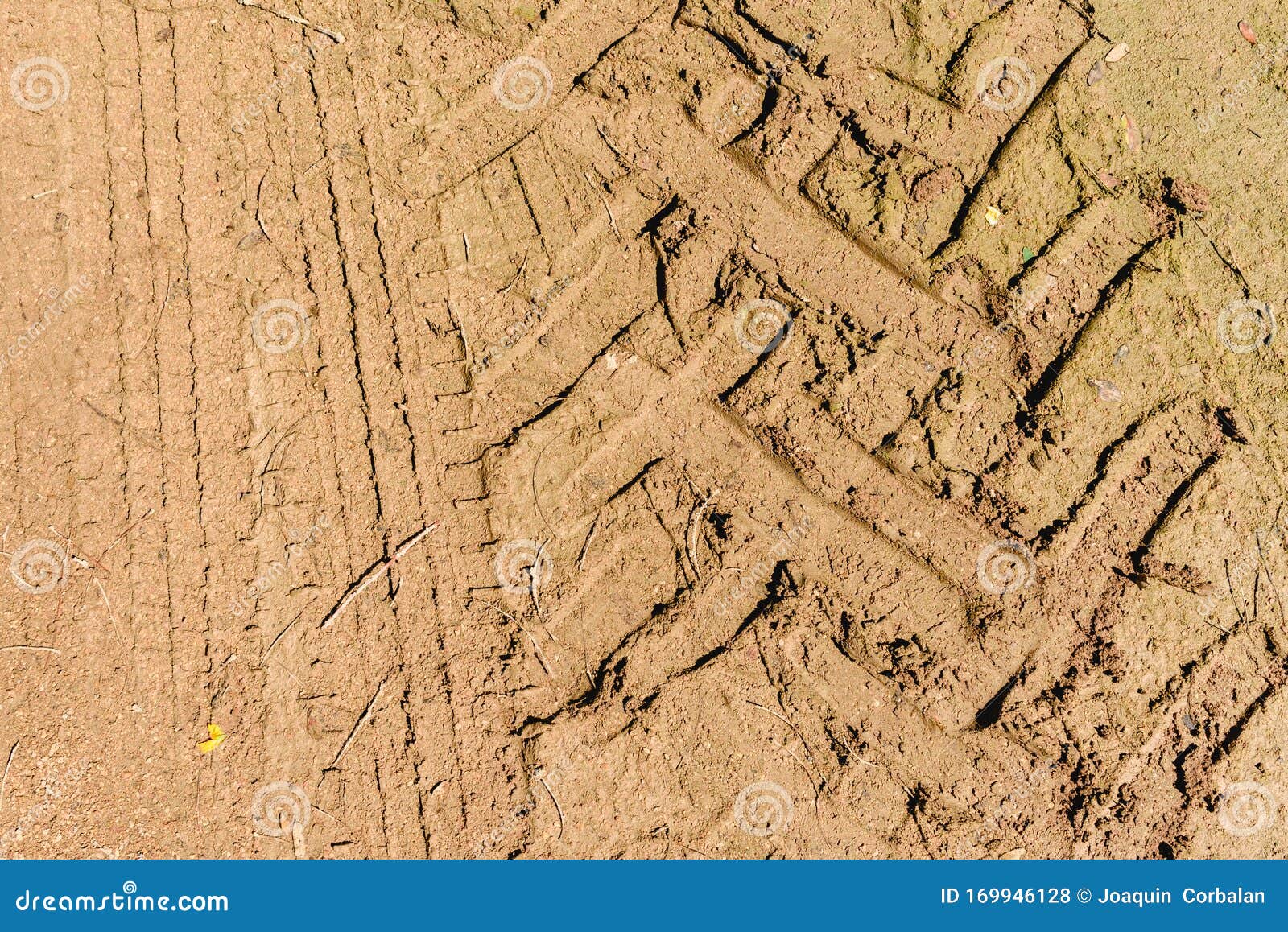 Tractor Wheel Tracks on Wet Mud Stock Photo - Image of texture, ground ...