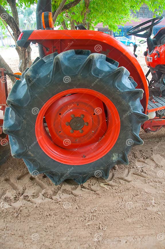 Tractor wheel stock photo. Image of power, agriculture - 51346576