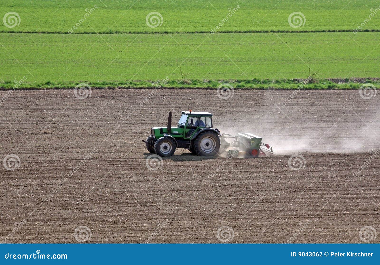 Tractor in Work stock photo. Image of machine, agricultural - 9043062
