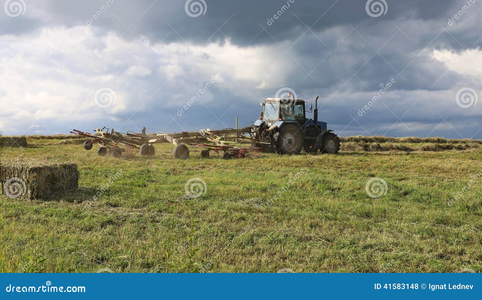 Tractor work in the field stock photo. Image of harvest - 41583148