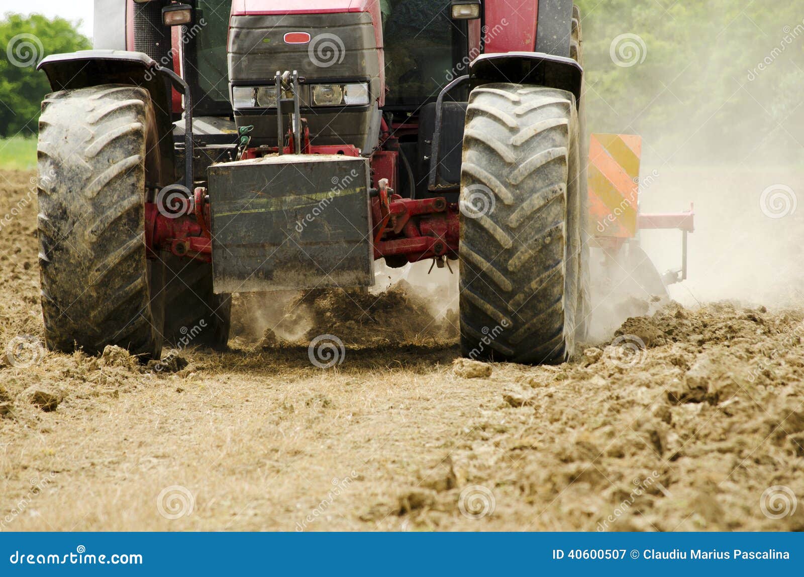 Tractor at work stock image. Image of daytime, concept - 40600507