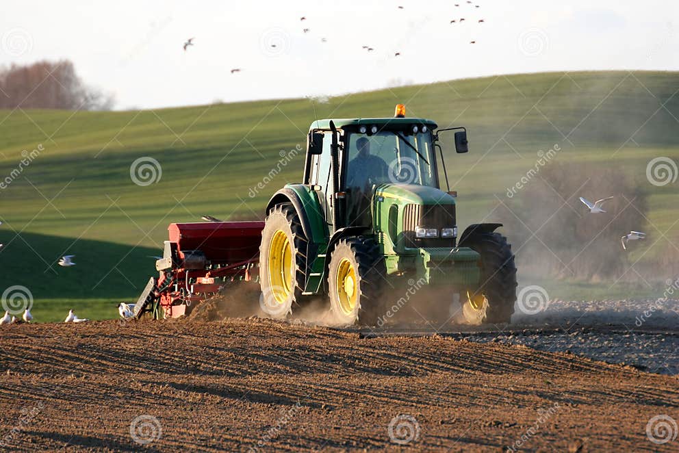 Tractor Working on the Field Editorial Photography - Image of farm ...