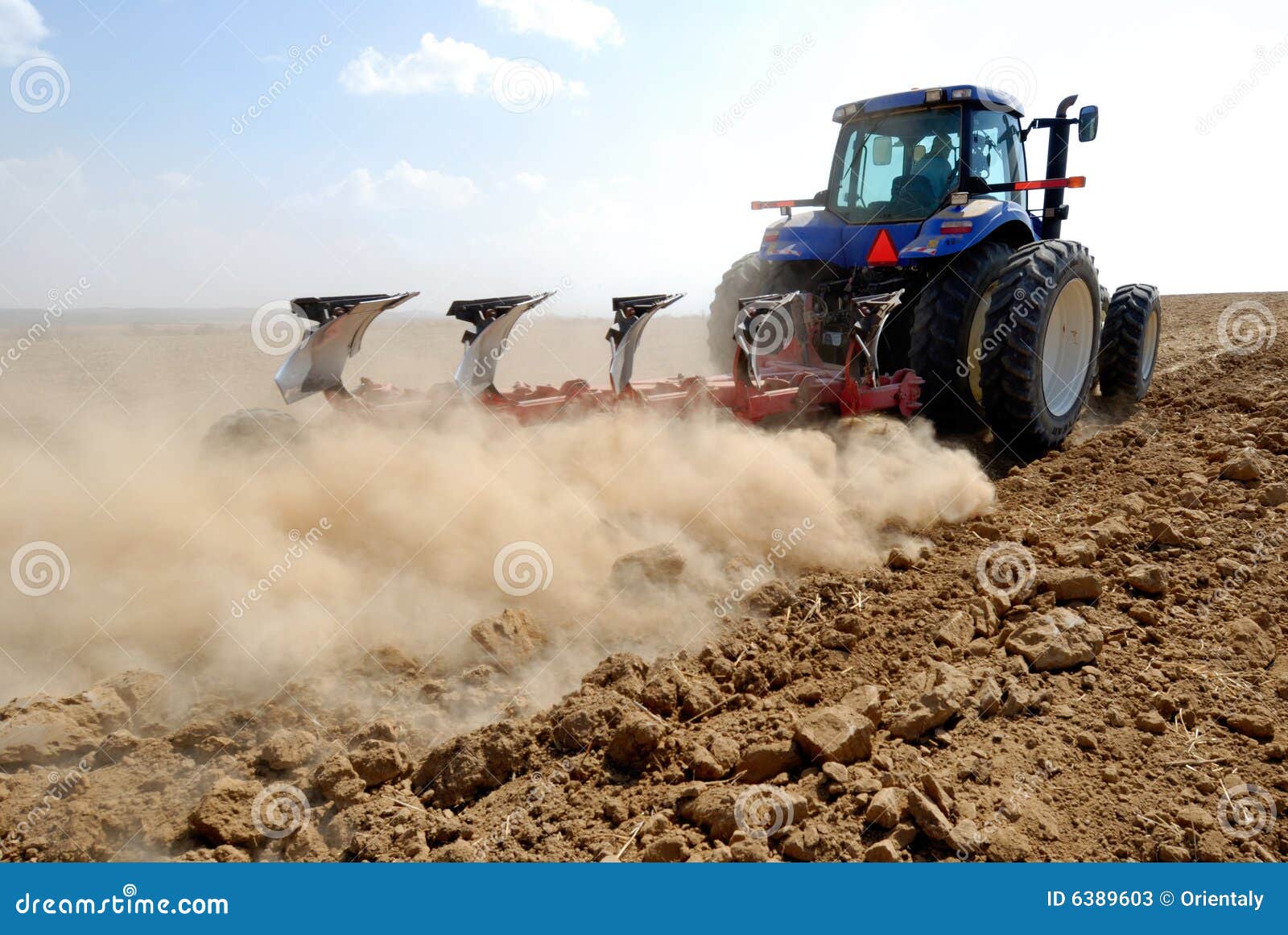 Tractor Working at the Field Stock Image - Image of produce, farming ...