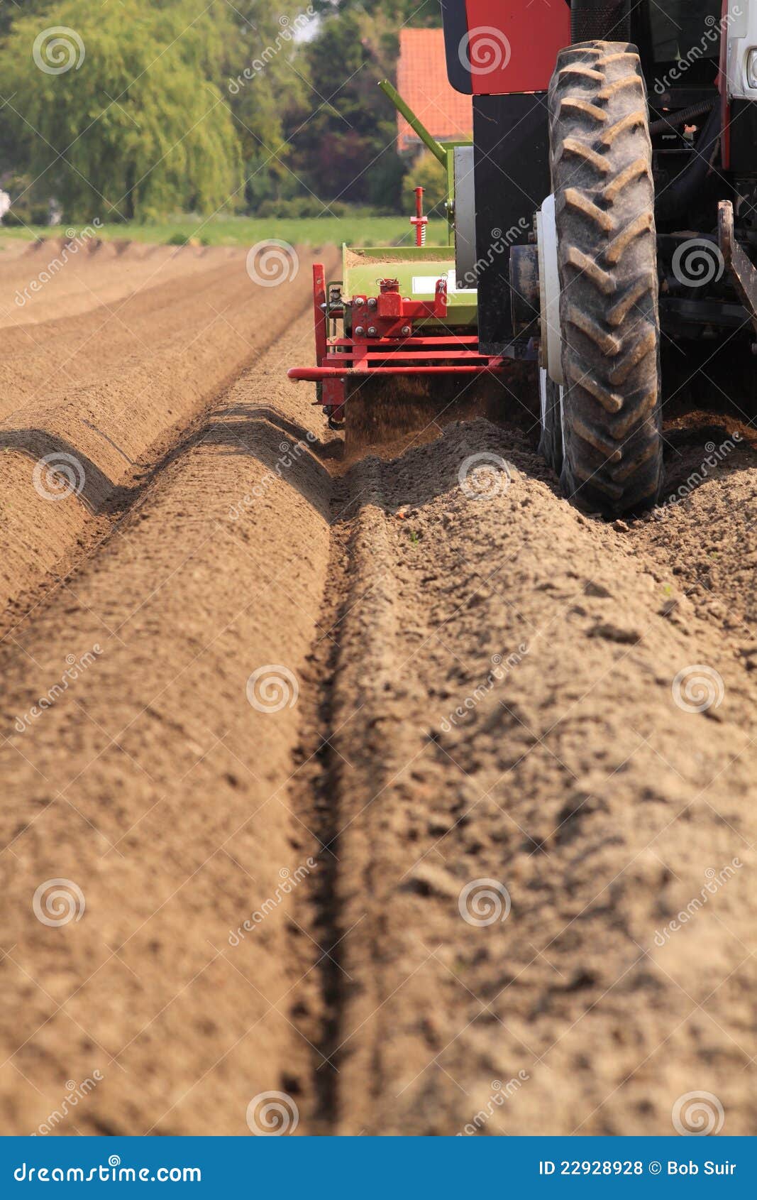 Farm Land With Tractor