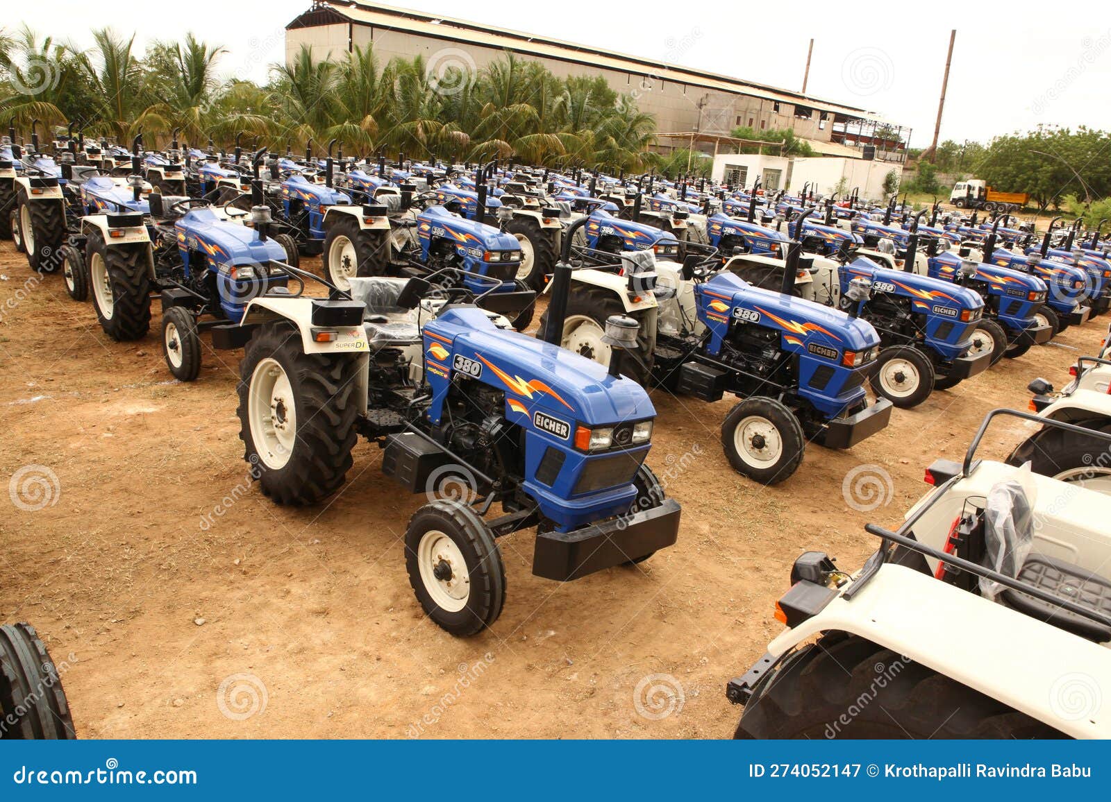 Tractors in the Factory India Editorial Photography - Image of land ...