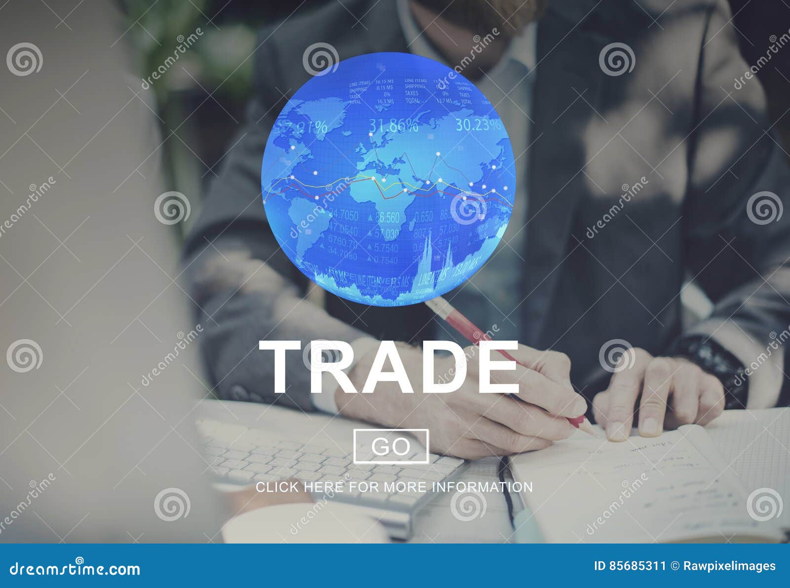 Trade Barter Commerce Exchange Merchandise Concept Stock Image - Image ...