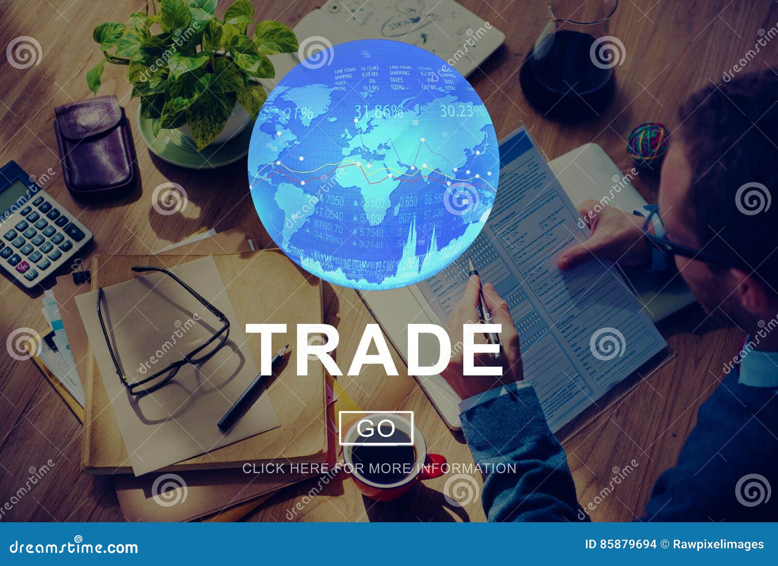 Trade Barter Commerce Exchange Merchandise Concept Stock Photo - Image ...
