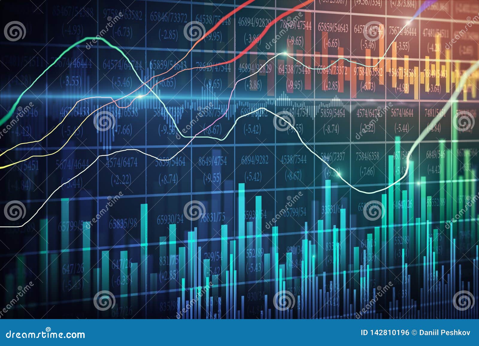 Trade and Broker Background Stock Photo - Image of index, economic ...