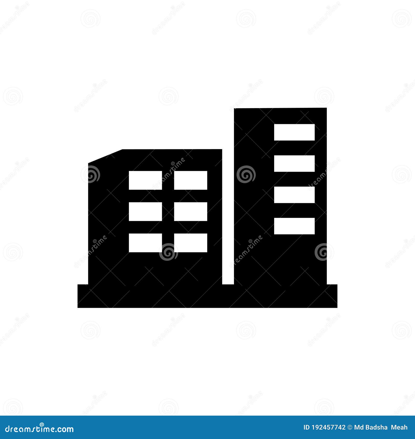 Trade Center Icon stock vector. Illustration of hotel - 192457742