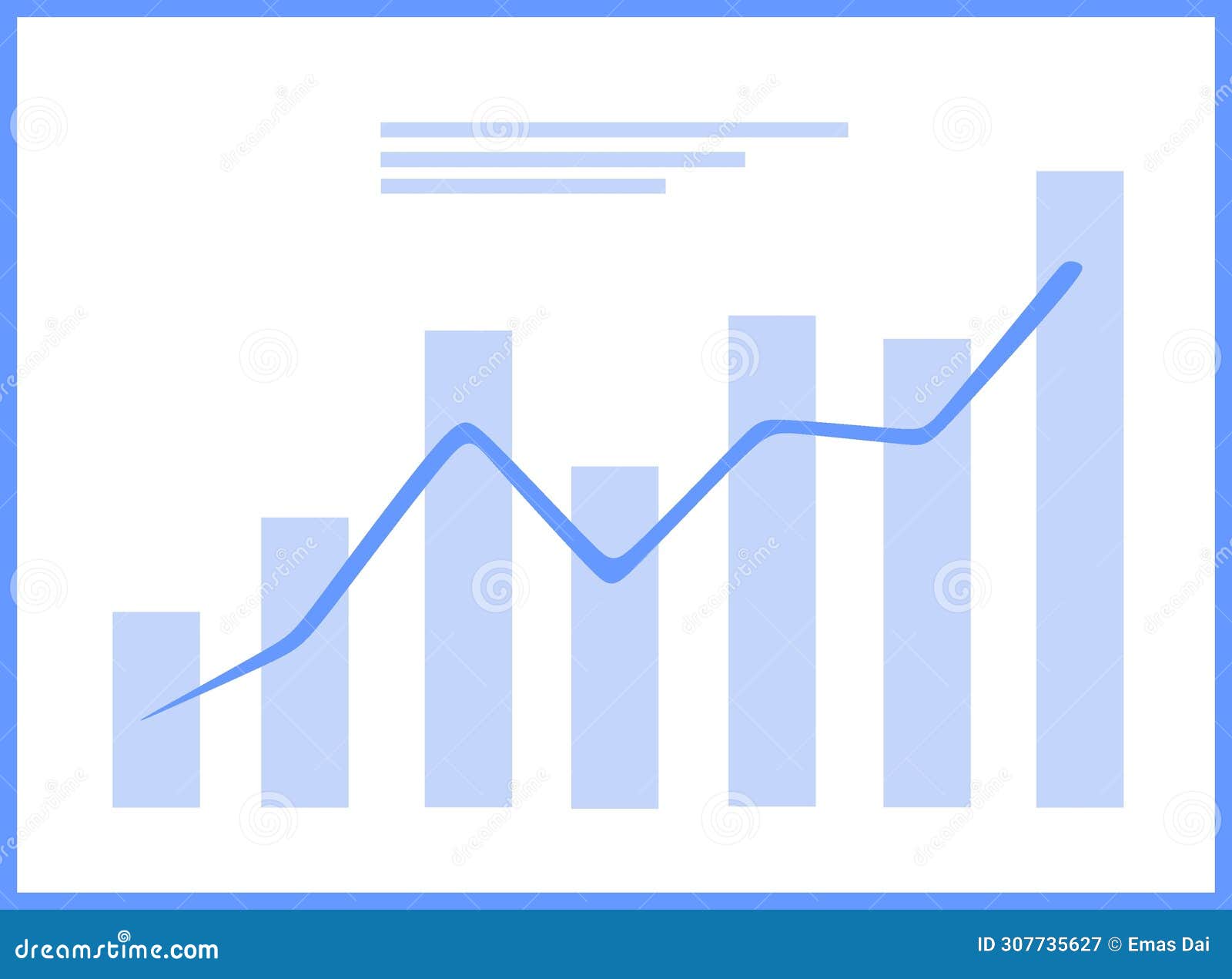 Trade Chart with Bullish Trend Patterns Stock Illustration ...