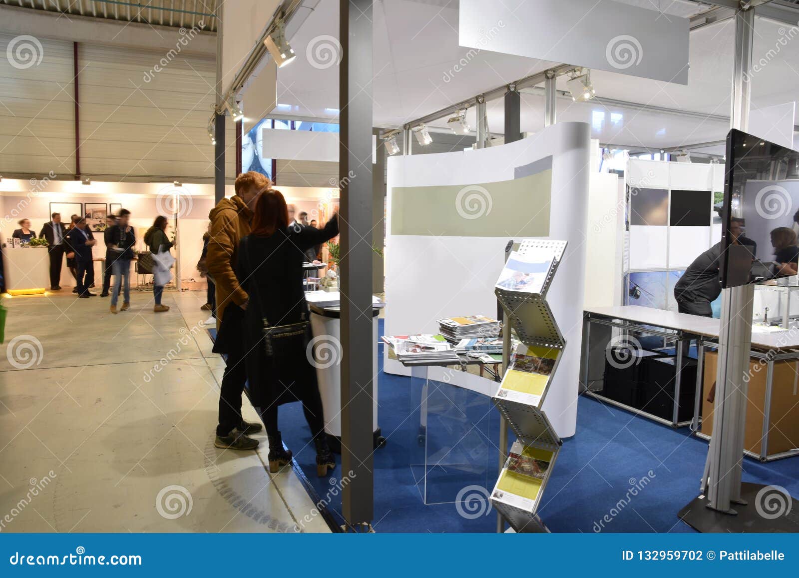 Trade Fair with Different Booths Editorial Photography - Image of ...