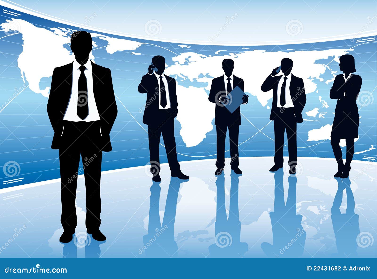 Trade group stock vector. Illustration of silhouette - 22431682