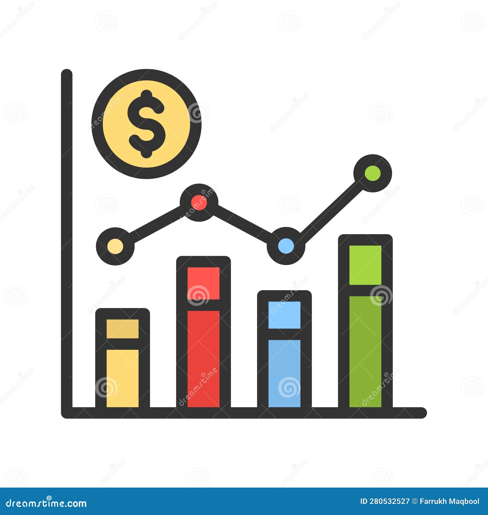 Trade icon vector image. stock vector. Illustration of icon - 280532527