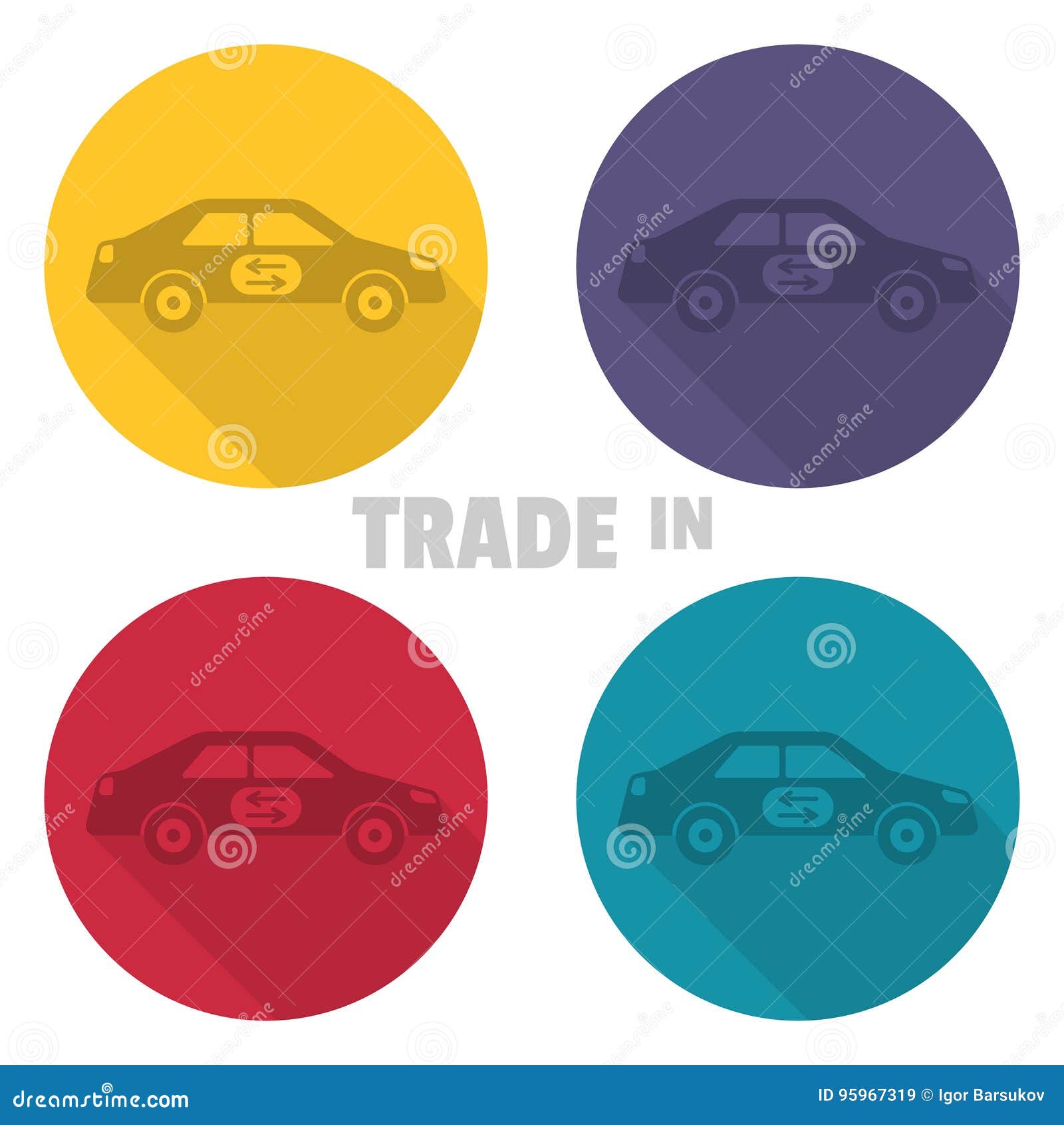 Trade in icons stock vector. Illustration of price, deal - 95967319
