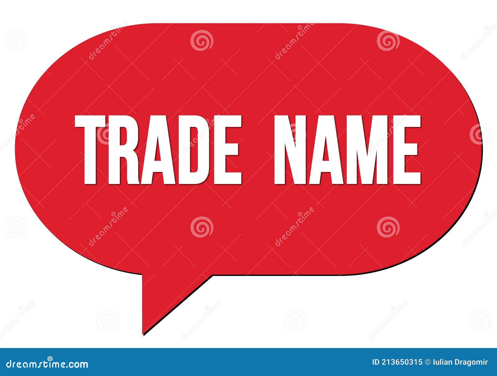 Trade Name Helps Reaching Goals, Pictured As A Race Car With A Phrase ...