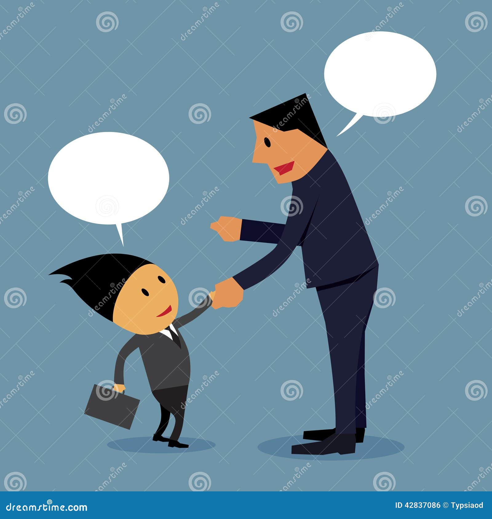 Trade negotiations. stock vector. Illustration of friendship - 42837086
