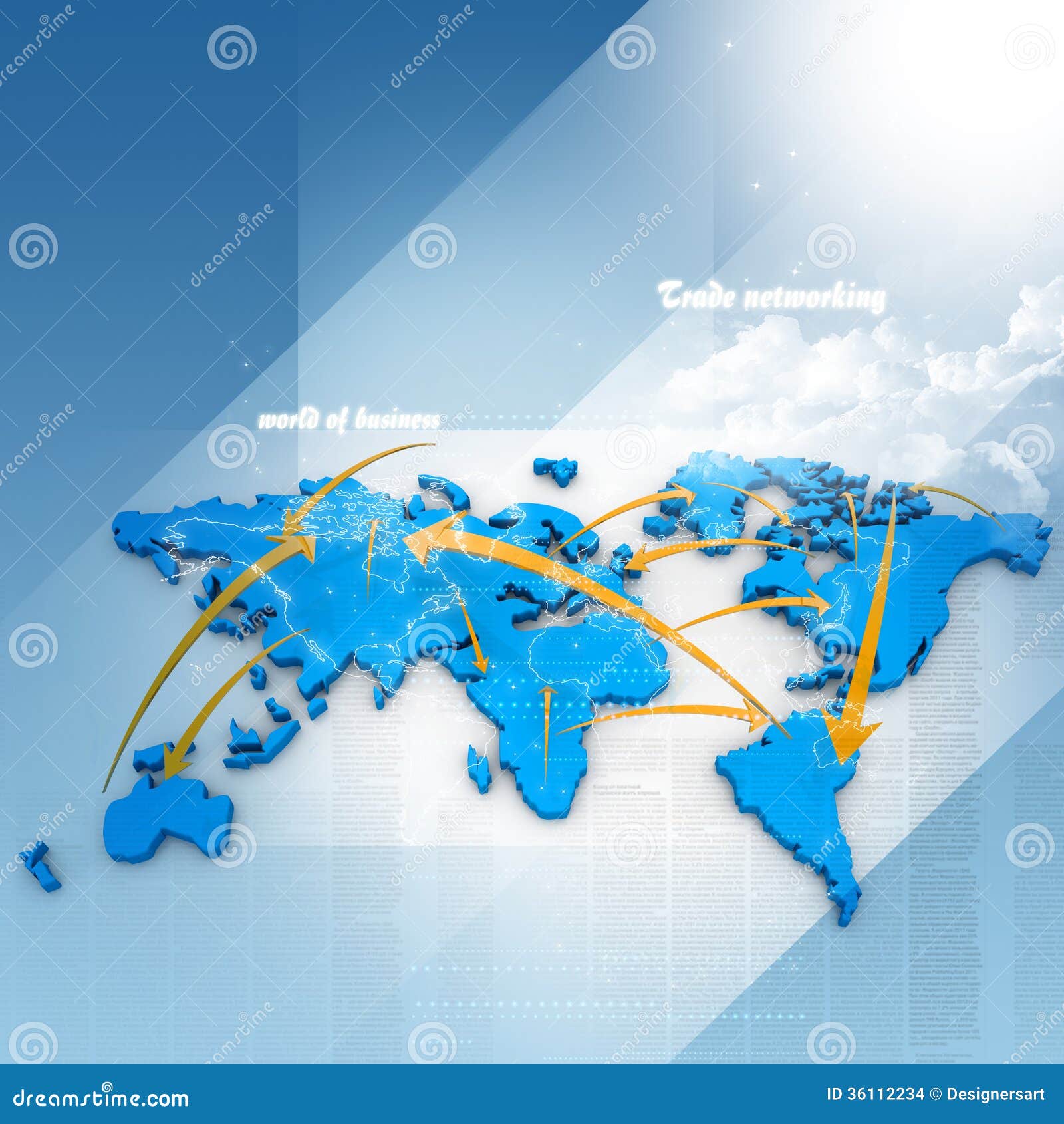 Trade networking stock illustration. Illustration of market - 36112234