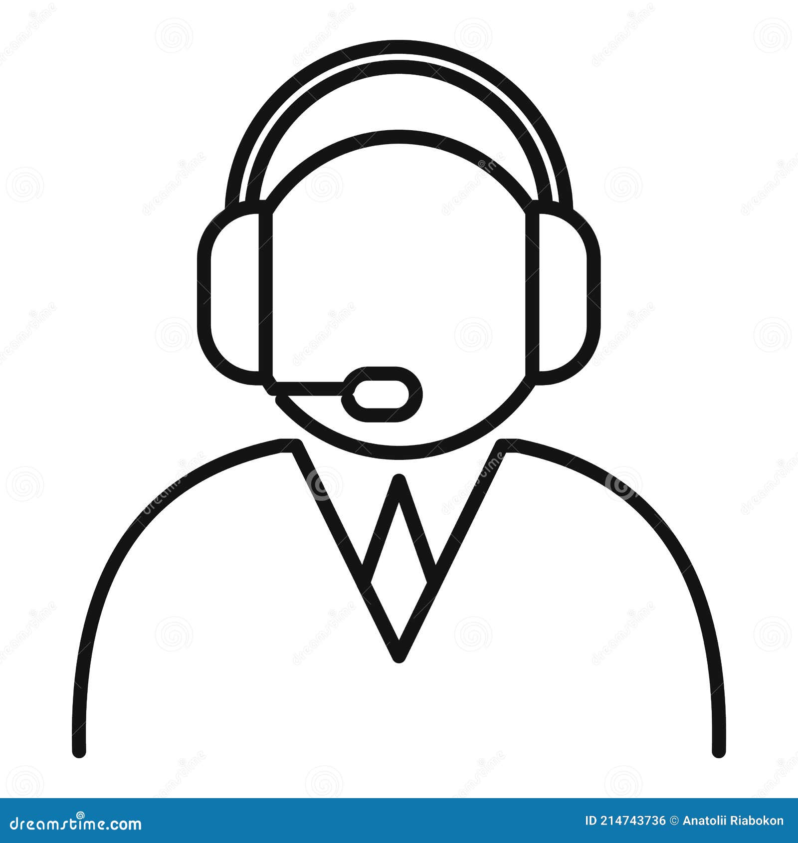Operator Icon.Business Concep,Vector Illustration | CartoonDealer.com ...