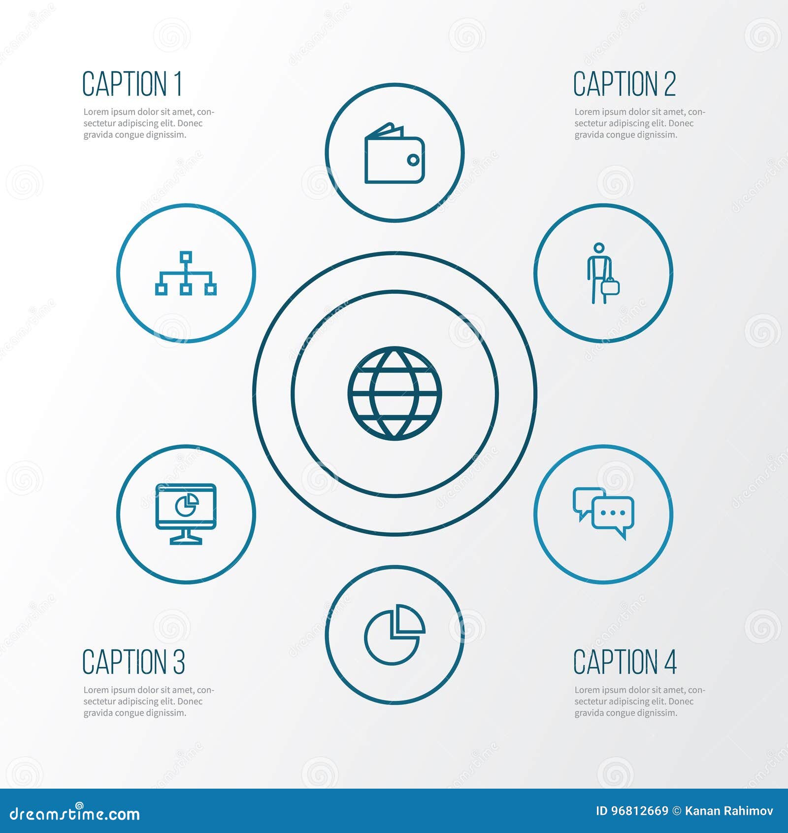 Trade Outline Icons Set. Collection of Conversation, Structure ...