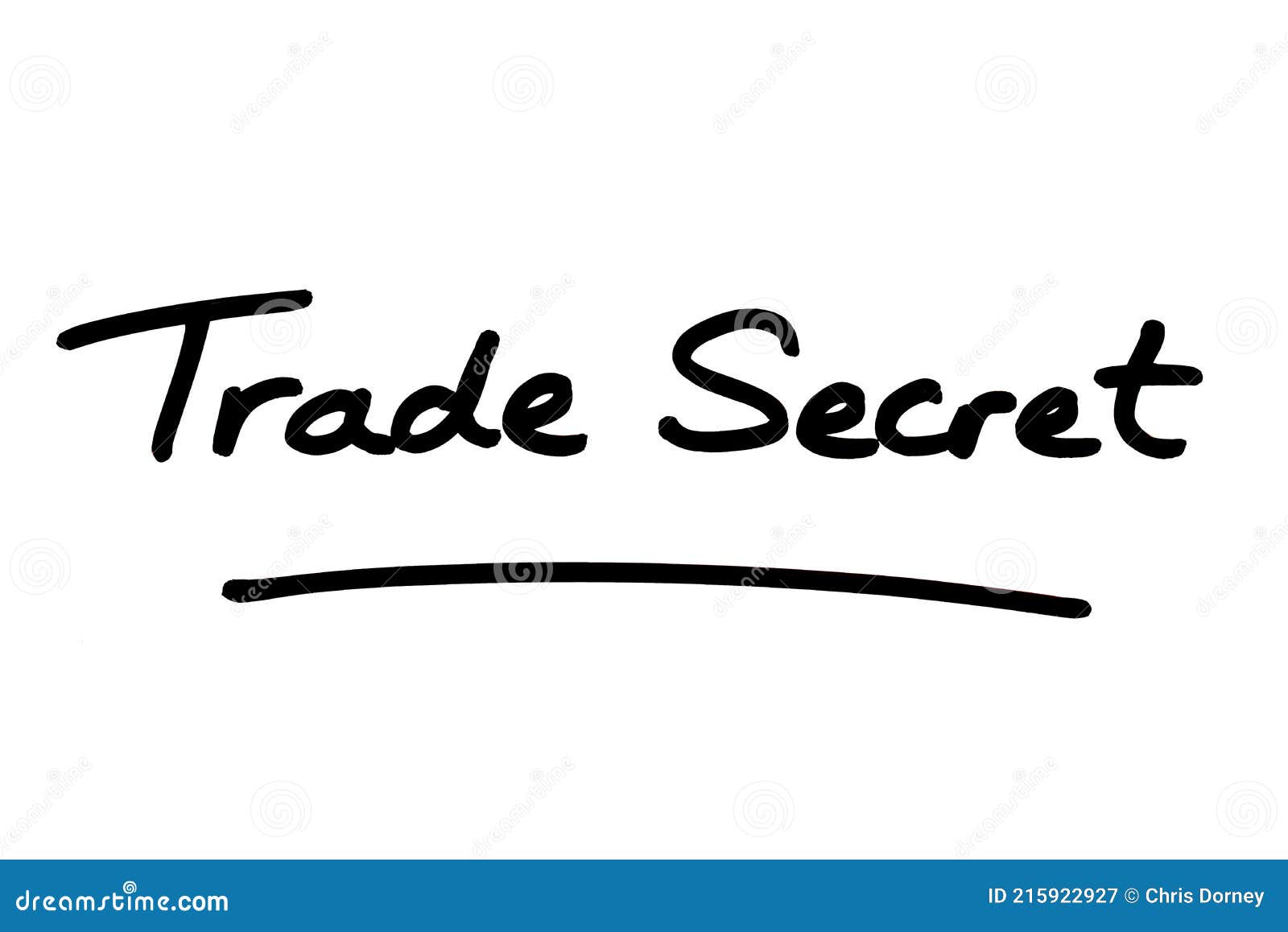 TRADE SECRET ! Word On White Background Illustration 3D Rendering ...