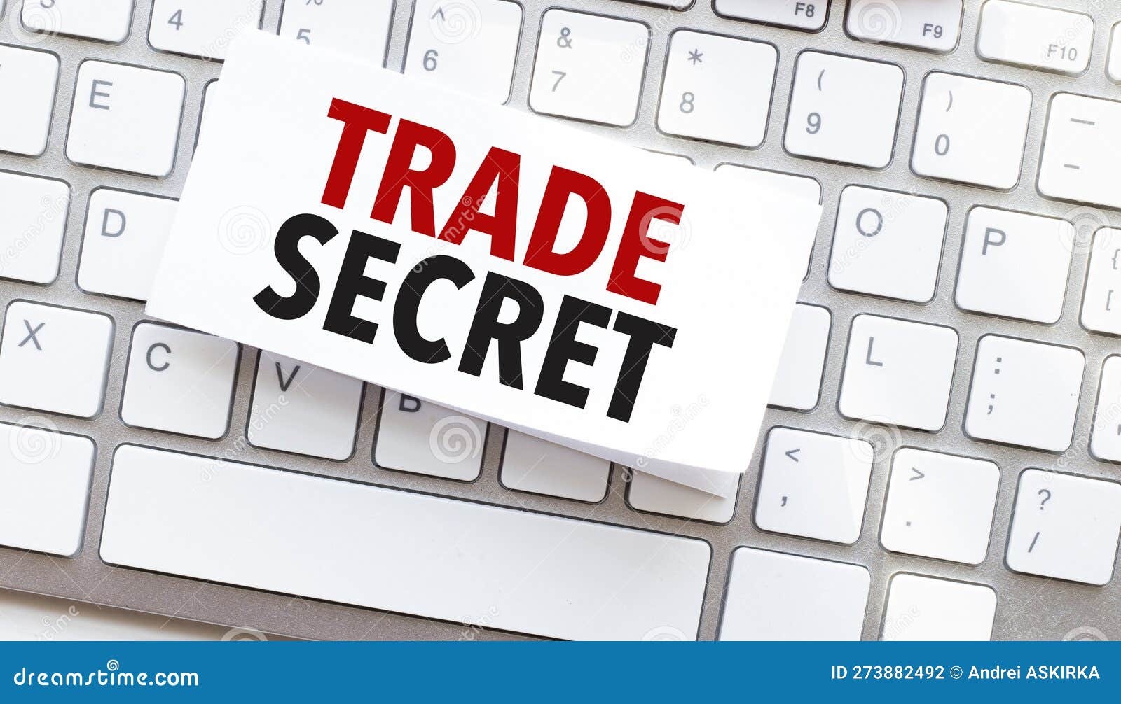 Trade Secret Written on Paper Sheet on a Computer Keyboard Stock Photo ...