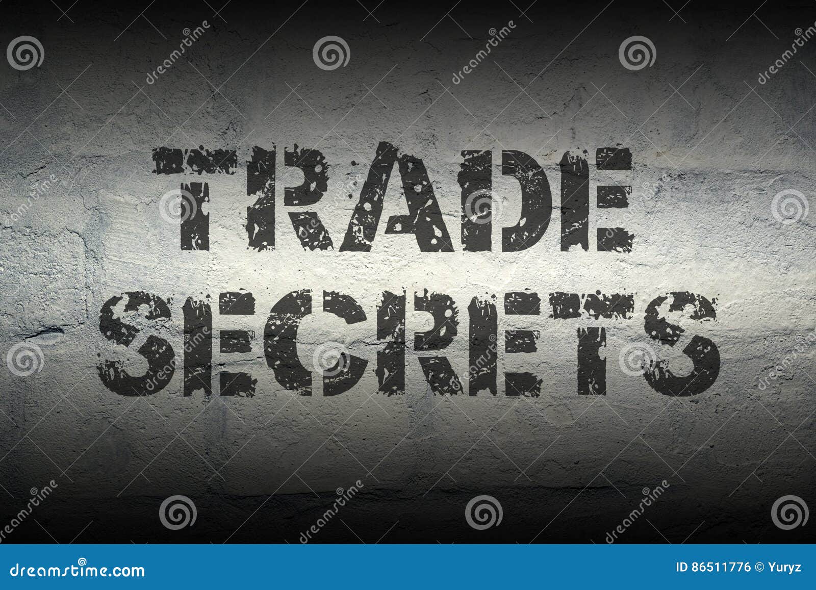 Trade secrets GR stock photo. Image of grunge, wall, stencil - 86511776