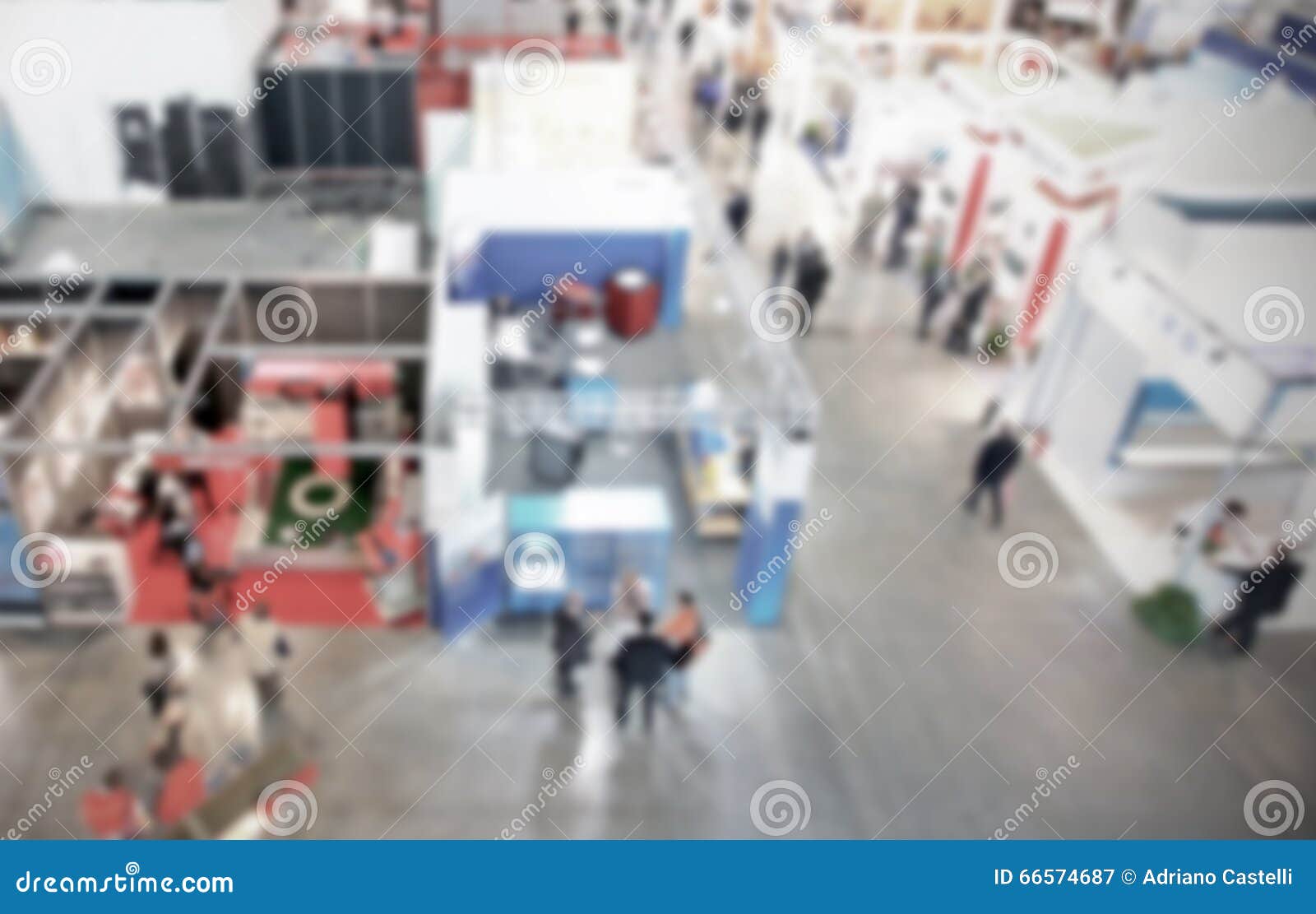 Trade Show Background with an Intentional Blur Effect Applied Stock ...