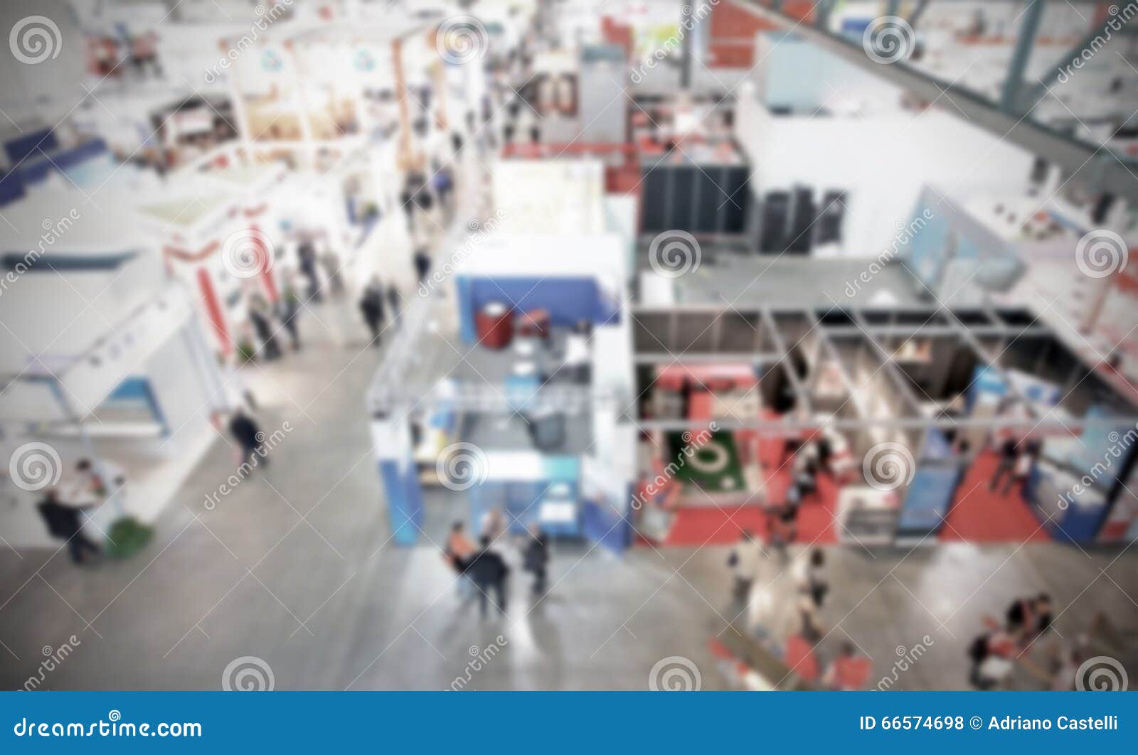 Trade Show Background with an Intentional Blur Effect Applied Stock ...