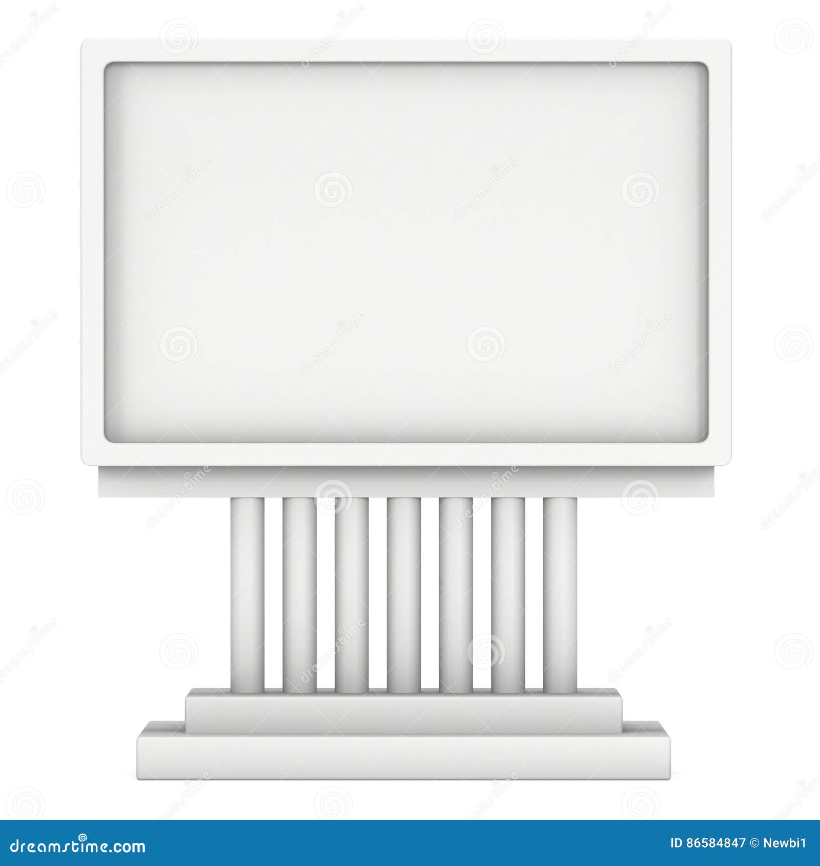 Trade Show Booth LCD Screen Stand Stock Illustration - Illustration of ...