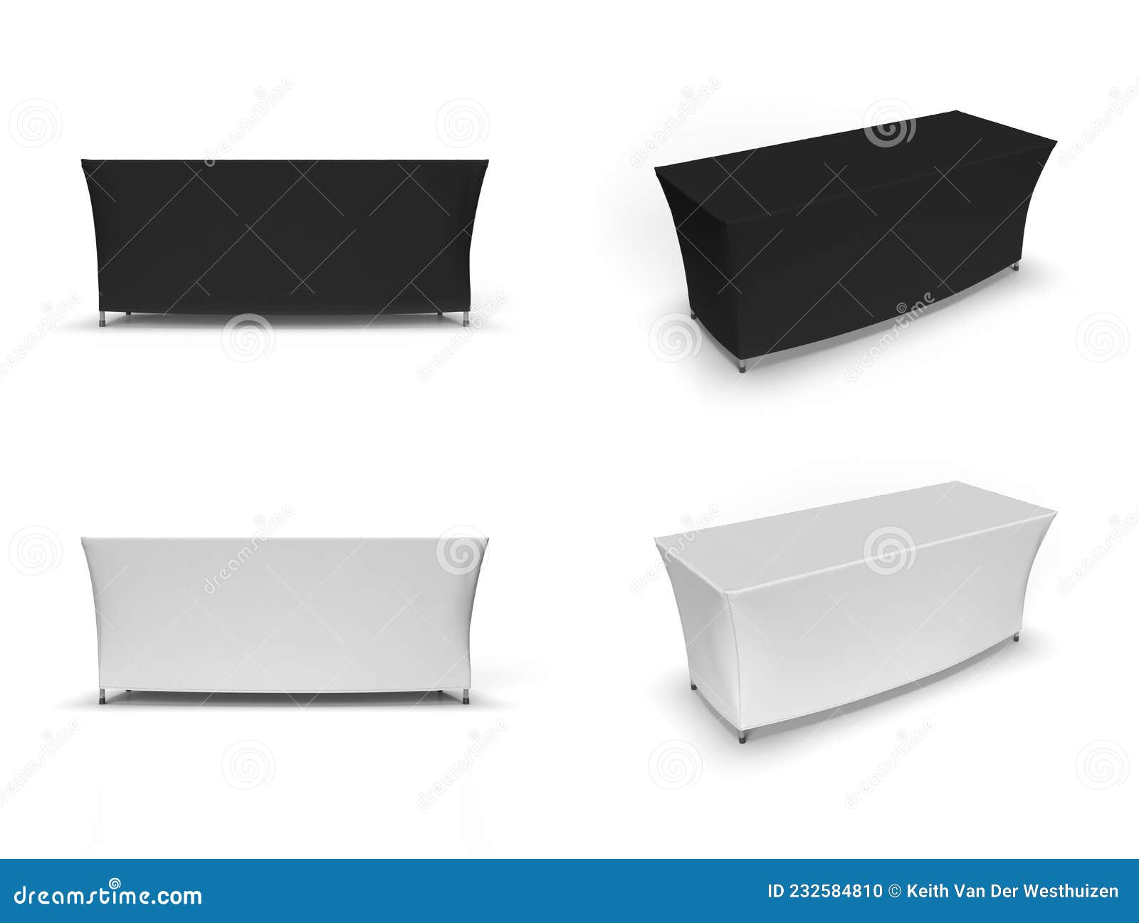 Trade Show Exhibition Table Cloth Runner Adjustable Cloth Banner or ...