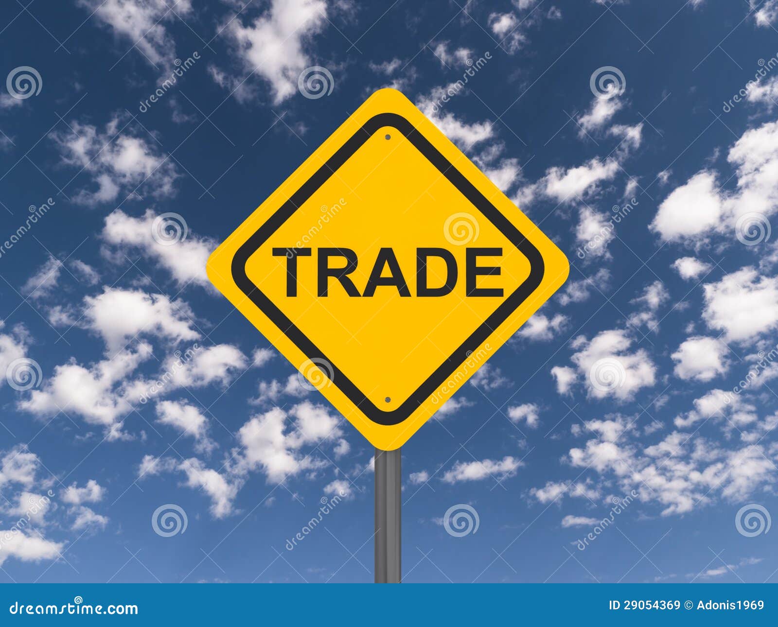 Trade sign stock image. Image of diamond, shopping, square - 29054369
