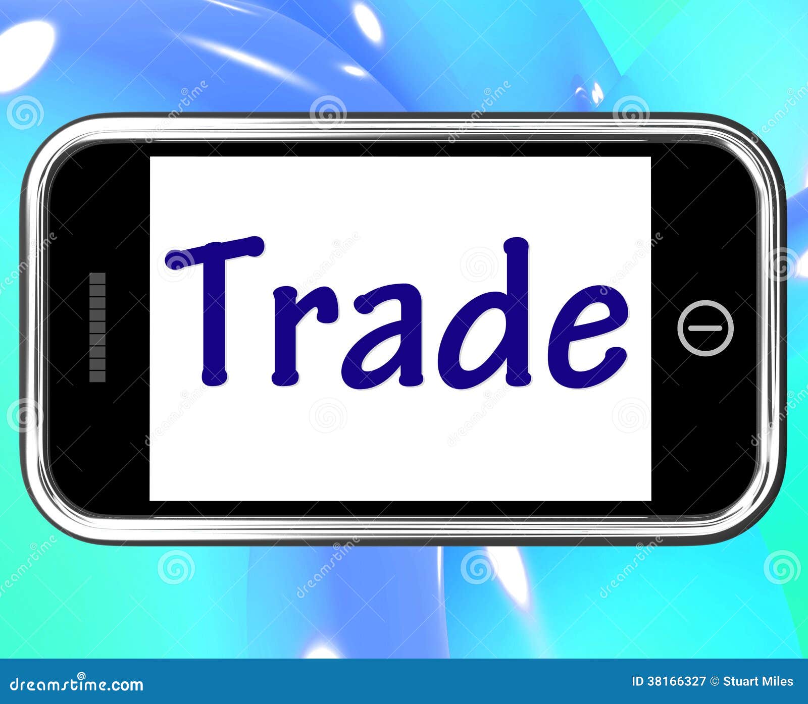 Trade Smartphone Shows Online Buying Selling Stock Illustration ...