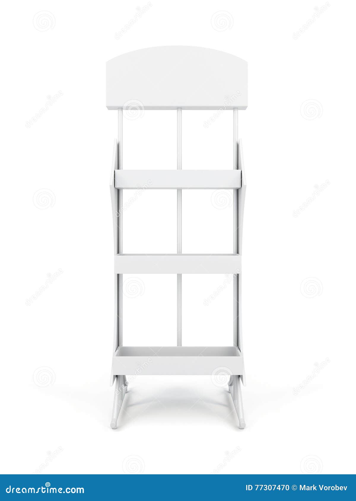 Trade Stand Isolated on White Background. 3d Rendering Stock ...