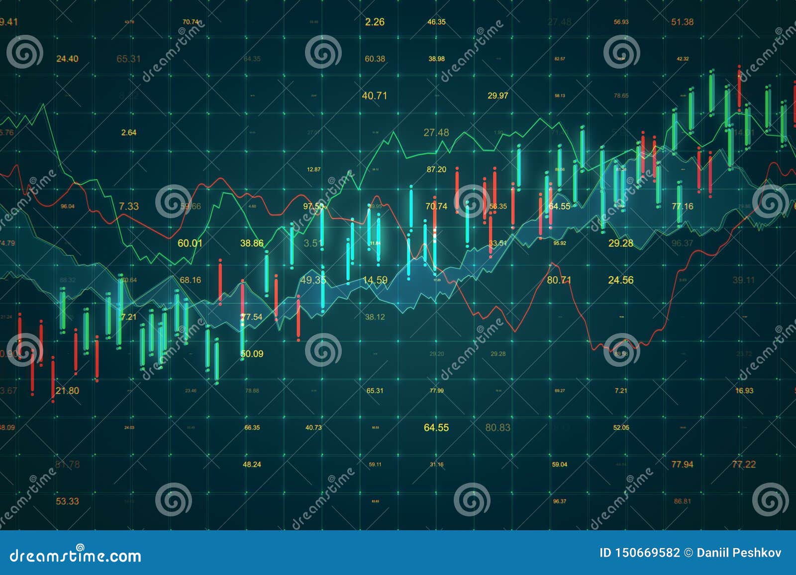 Trade and stats concept stock illustration. Illustration of digital ...