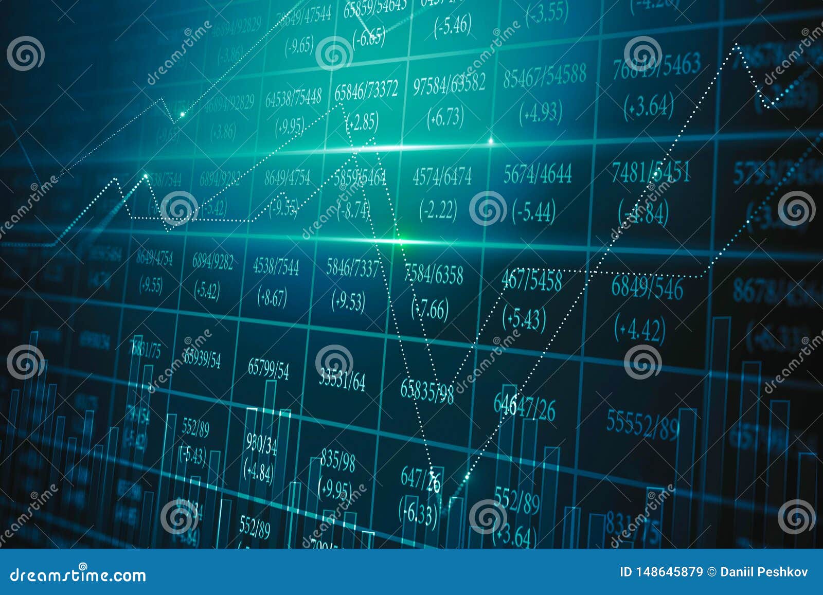 Trade and stats concept stock illustration. Illustration of digital ...