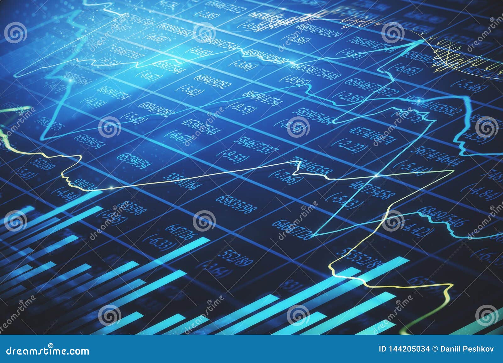 Trade and stock texture stock illustration. Illustration of chart ...