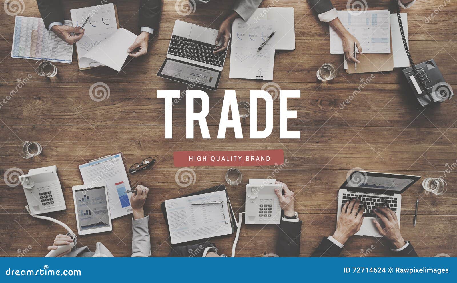 Trade Swap Deal Exchange Merchandise Commerce Concept Stock Photo ...