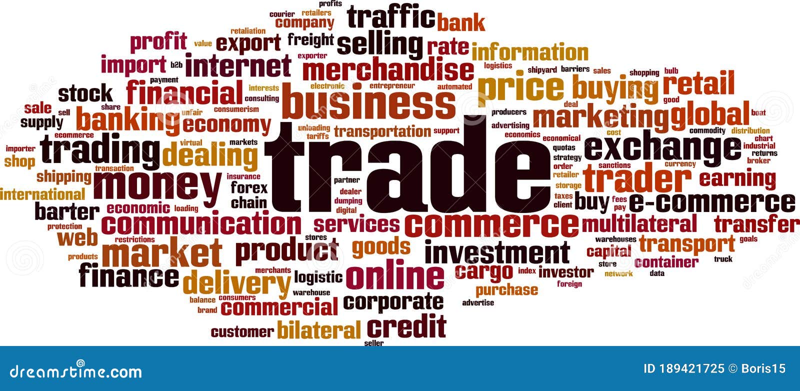 Trade word cloud stock vector. Illustration of barter - 189421725