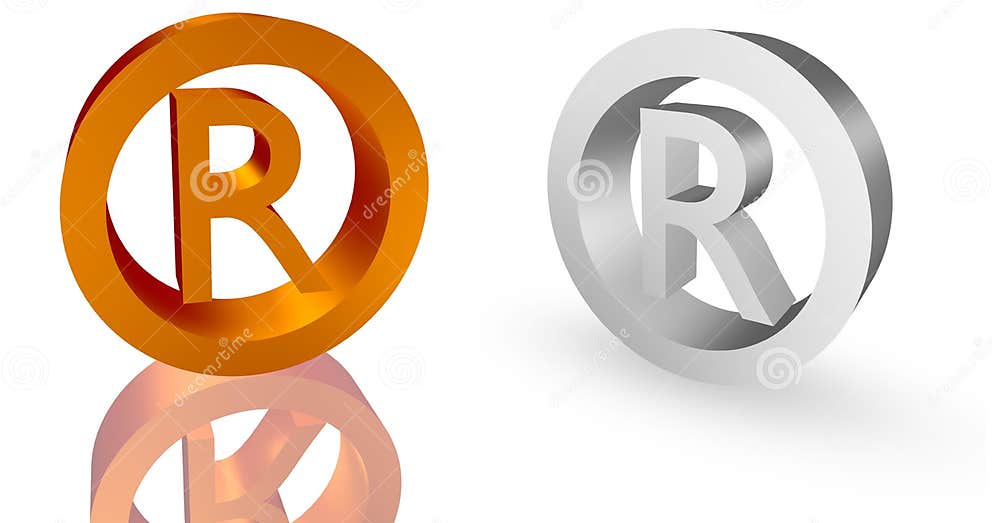 Trademark stock illustration. Illustration of legal, rendering - 24975683