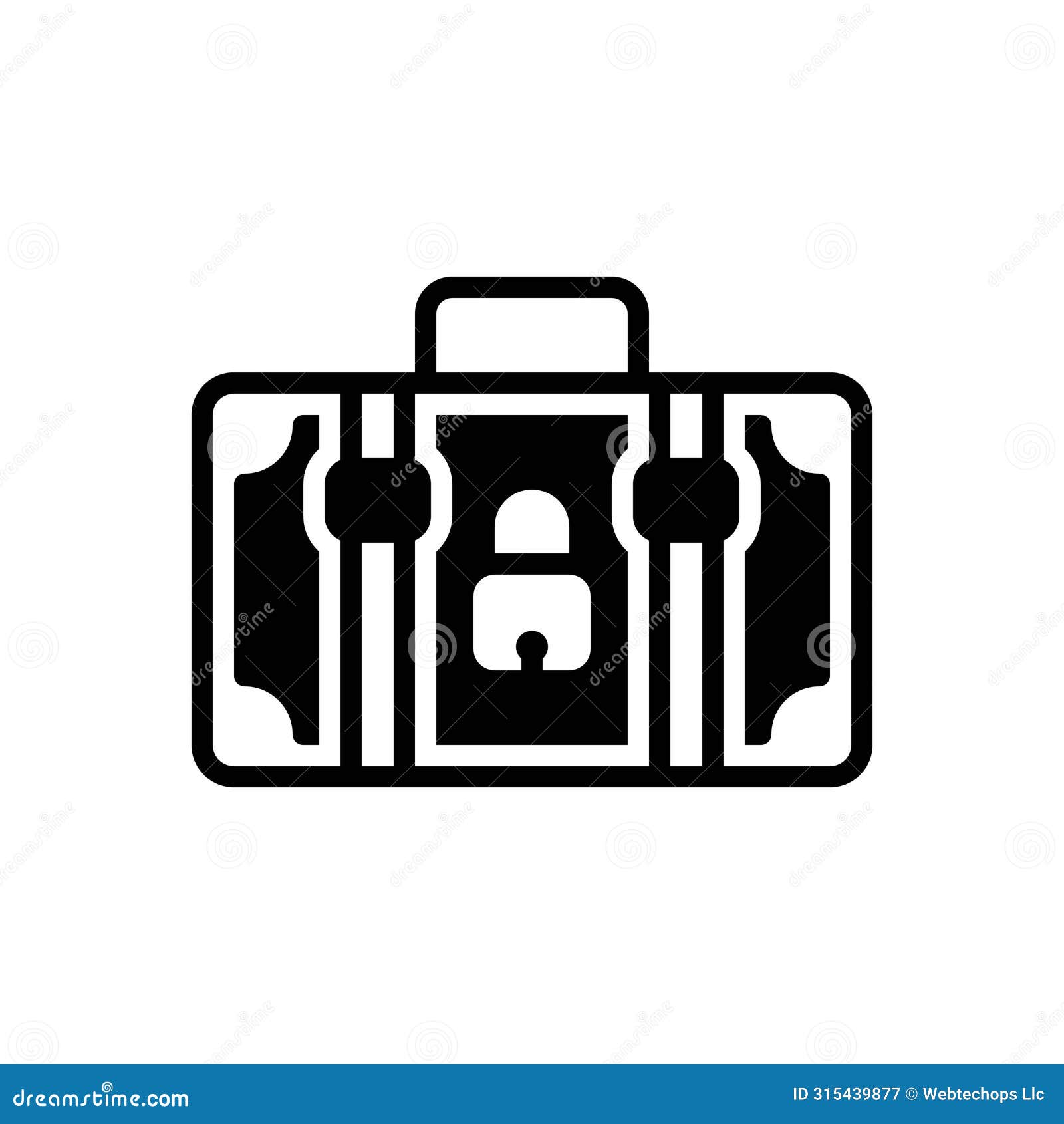 Black Solid Icon for Trademark, Label and Stamp Stock Illustration ...